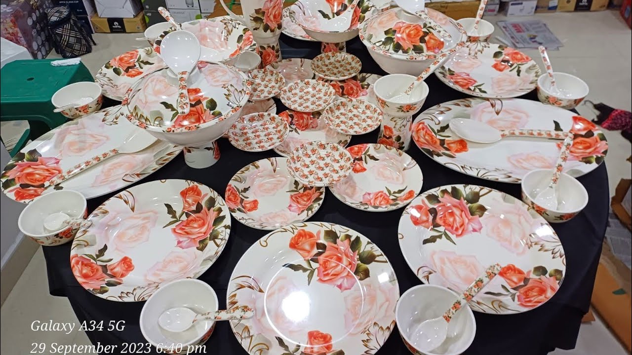 4000 Mai 72pc ka fiber ka dinner set. 9247237761 order Karen is no pe ...