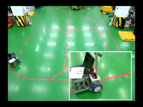 Vision-based AGV navigation using visual guideline - YouTube