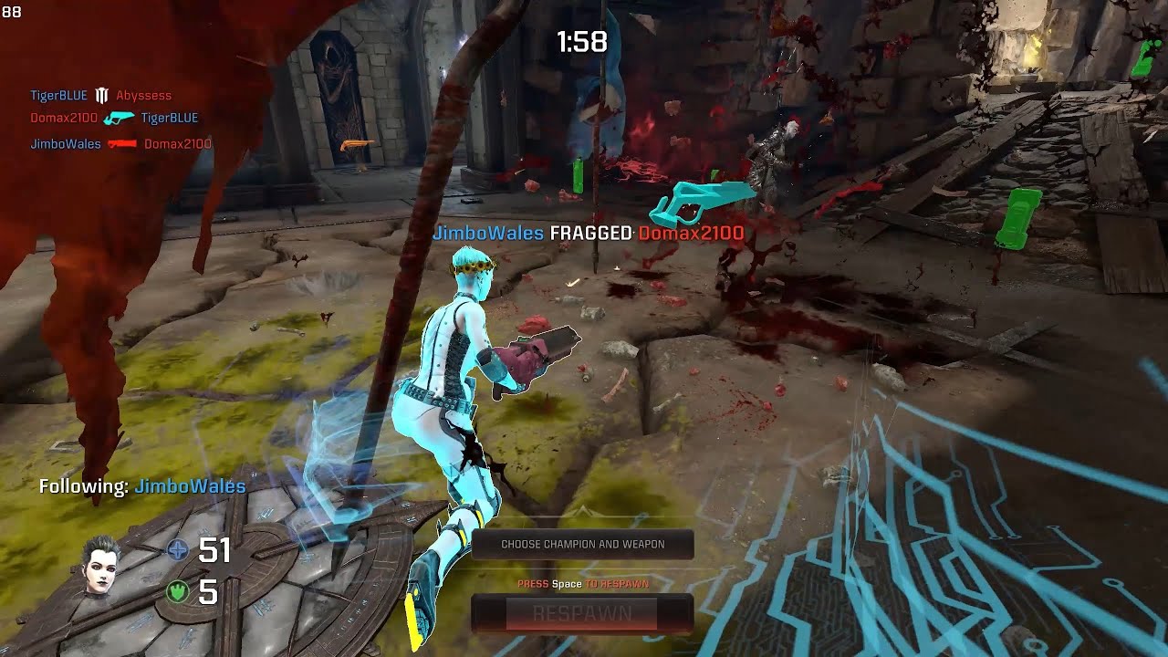 Mad Saves (TigerBLUE Quake Champions CTF) - YouTube