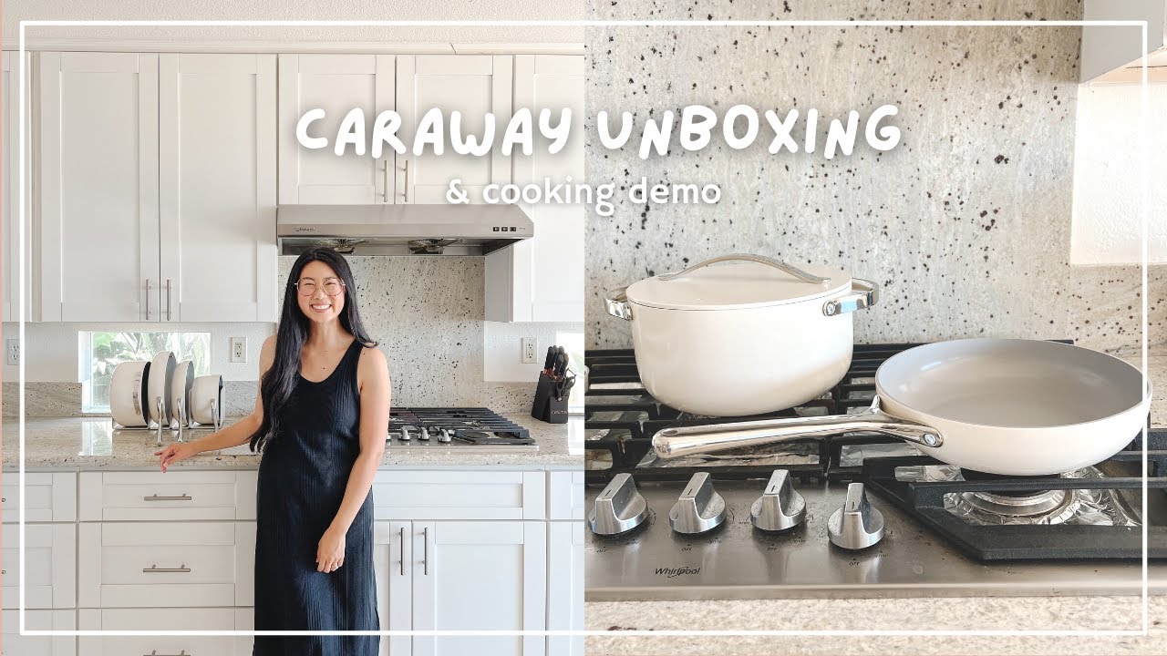 Cookware that's aesthetic & functional? Caraway Cookware Set Unboxing ...