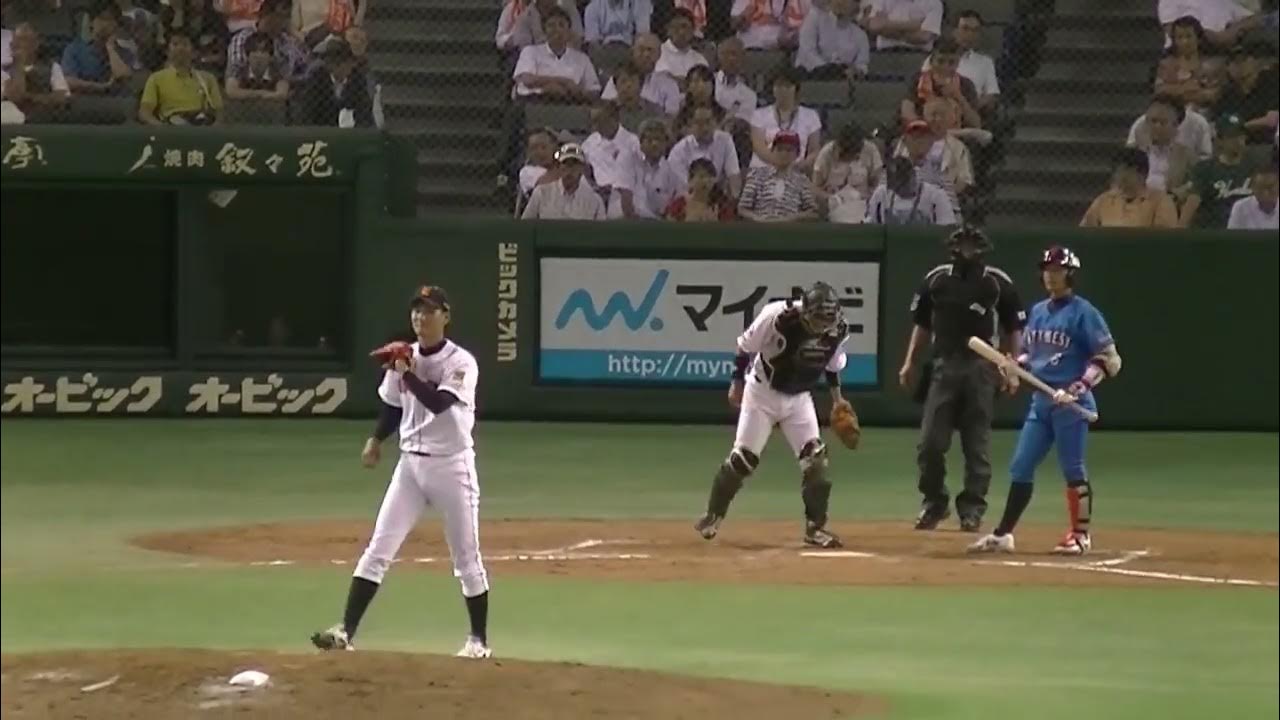 三上朋也（JX ENEOS） 梅津正隆（NTT西日本）を空振り三振に抑える 20130712 - YouTube