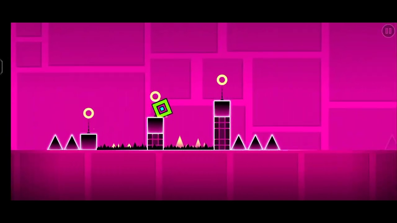 geometry dash first time play - YouTube
