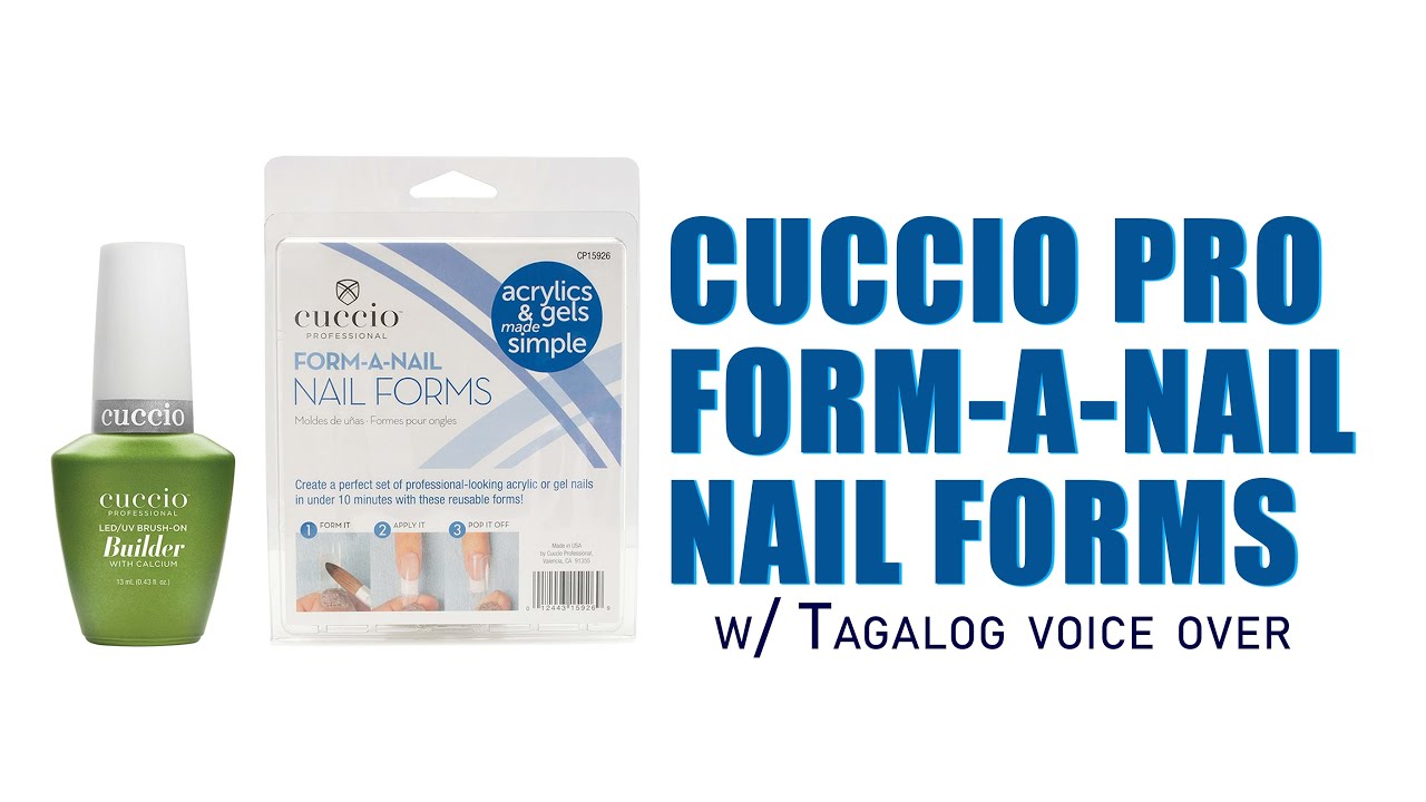 Form-A-Nail Nail Forms | Cuccio Pro Brush-On Builder Gel | w/ VO | Product Tutorial | Beauty ...