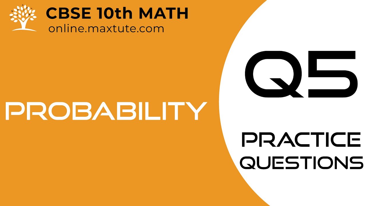 Probability Class 10 - CBSE Extra Questions (In English) | Number Selected at Random - YouTube