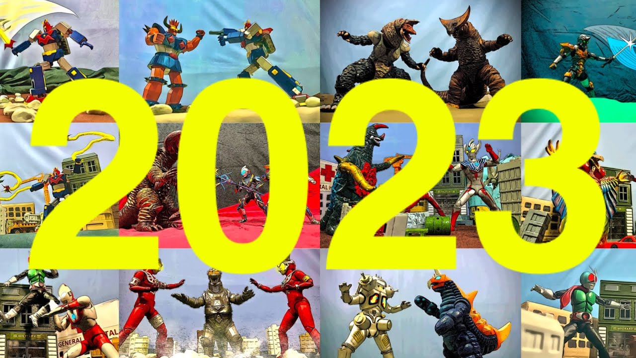 Animation Rewind 2023 (Ultraman, Kaiju, Kamen Rider, etc) | Stop Motion ...