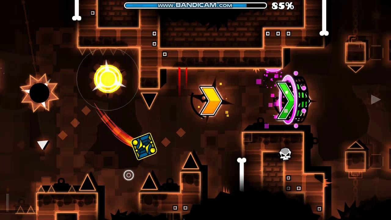 Geometry dash | (Doom Gauntlet 1/5) Extinction by Haon (All coins ...