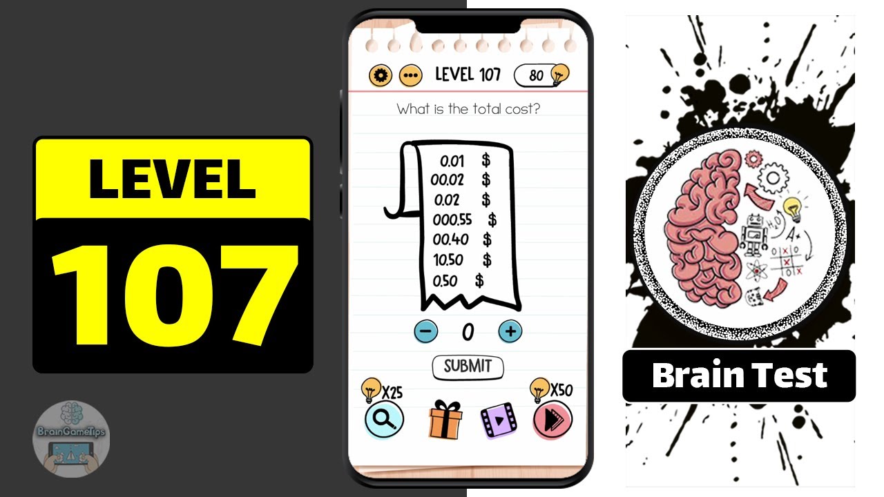 Brain Test Level 107 Walkthrough - YouTube