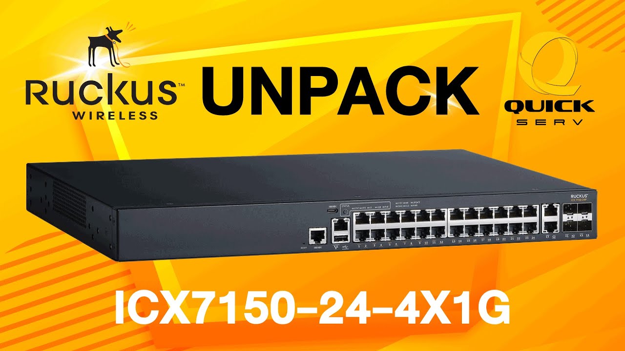 Unpack - Ruckus ICX7150-24-4X1G - YouTube