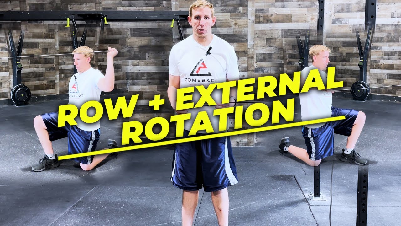 Row + External Rotation - YouTube