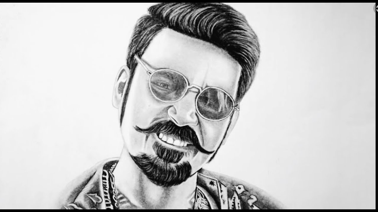 Dhanush Dhanush|🔥|Drawing Mari||🔥How to draw maari ||Pencil Drawing ...