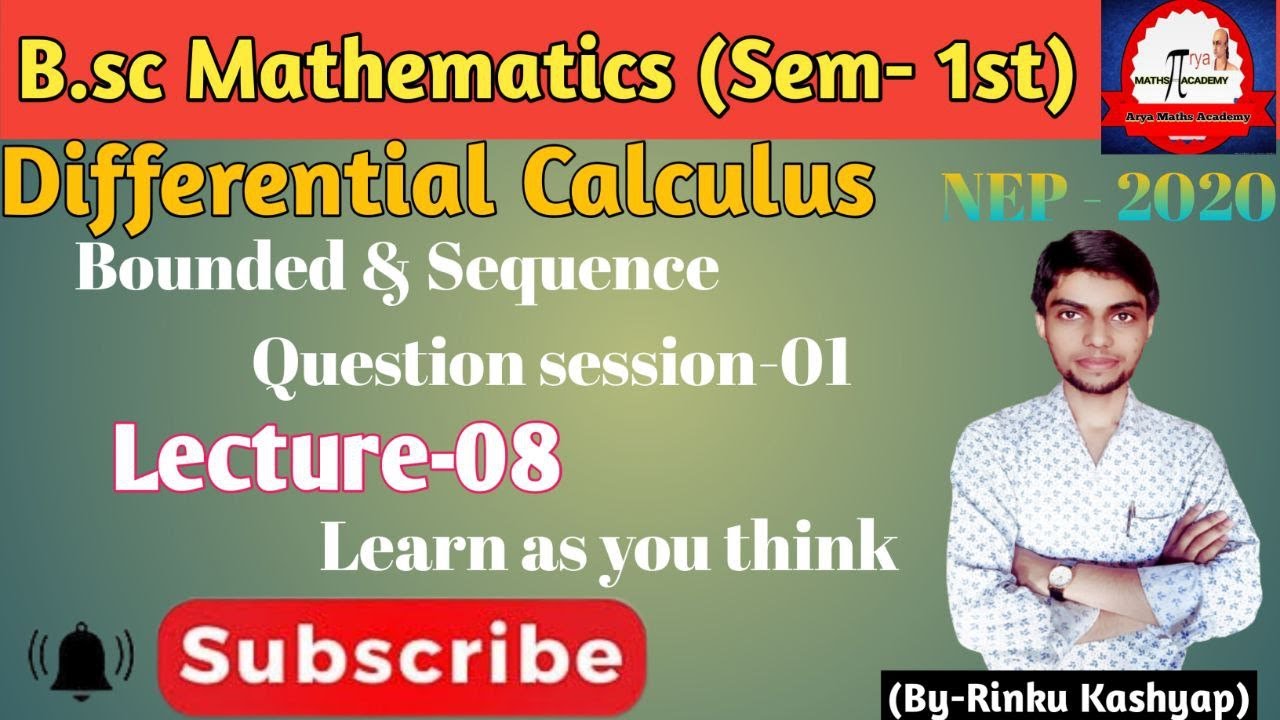 Lecture-08 | Differential calculus || quession based on cgt & dgt - YouTube