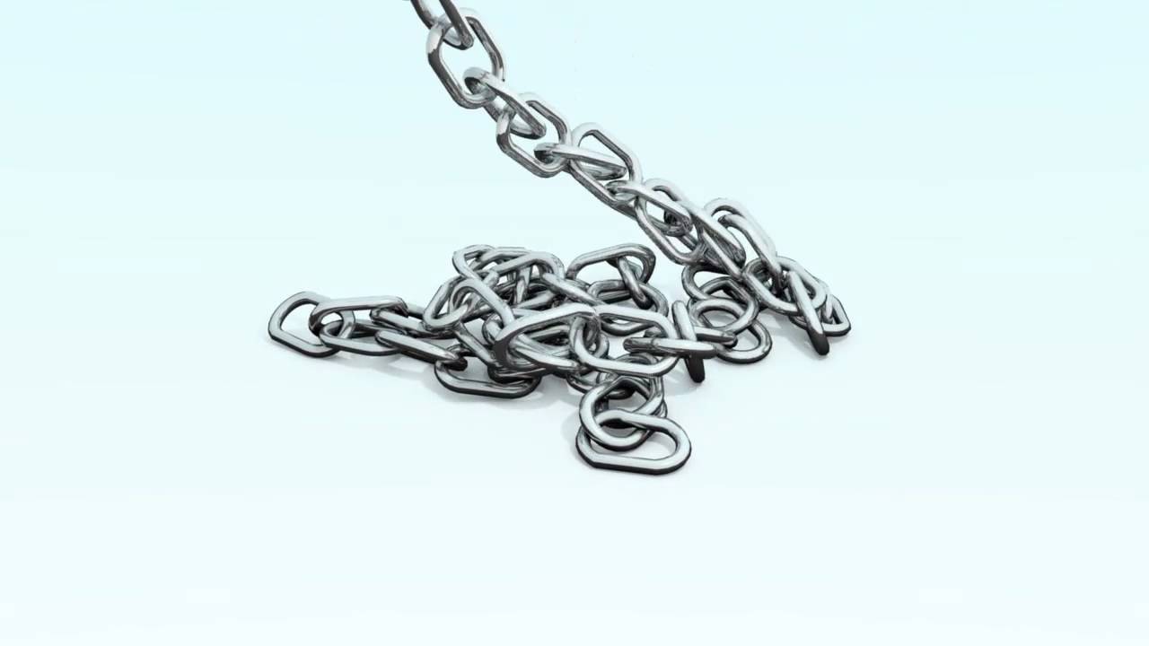 Blender 3D chain with physics - YouTube