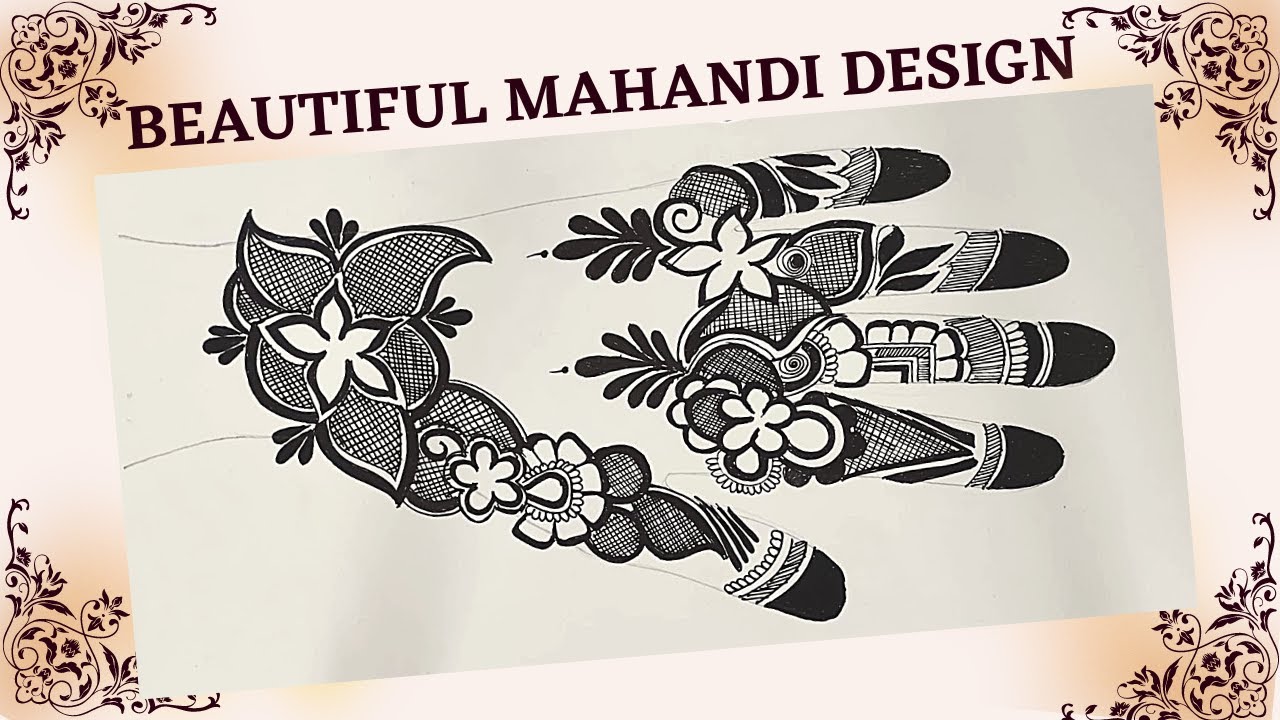 Beautiful mahandi design || Unique Mahandi design || Special henna ...