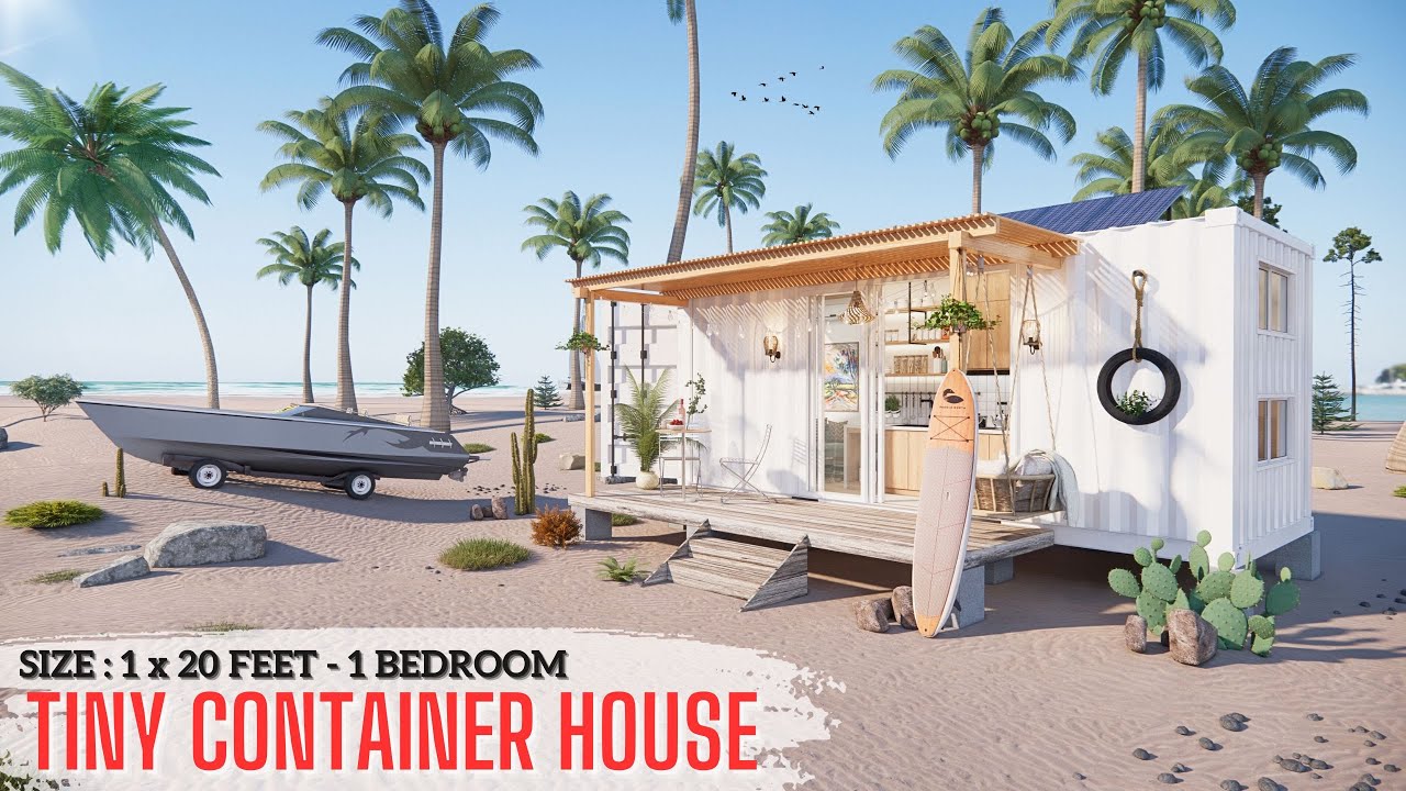 Tiny Container House Design | Simple Life In Container House | Cozy ...