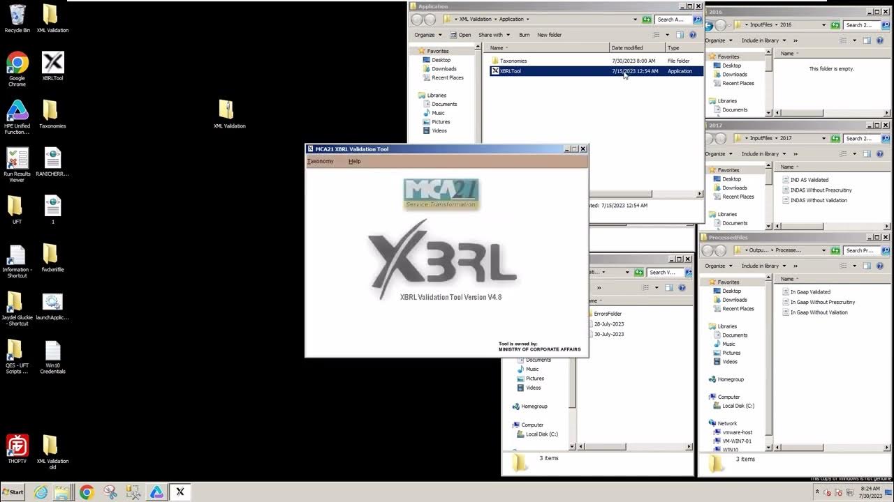 UFT to automate XBRL validation tool - YouTube