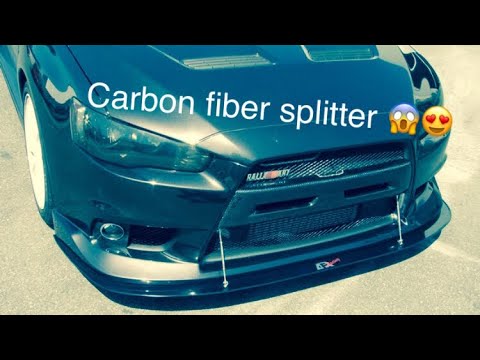 Diy Carbon fiber Front Splitter - YouTube