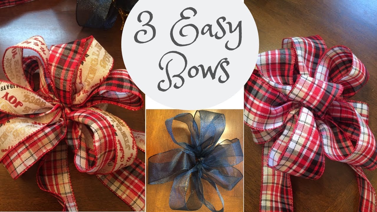 3 Easy Bows - YouTube