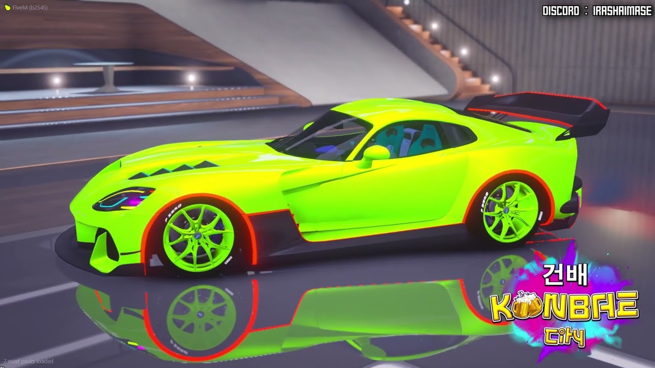 Dodge Viper Hycade [ GTAV FiveM ] [ KONBAE City ] - YouTube