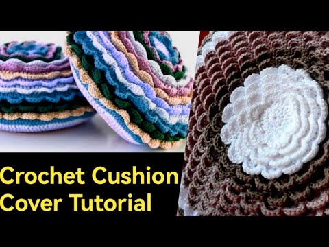 Crochet Flower Petals Cushion Cover /কুশিকাটার ফুলের কুশন কভার ...