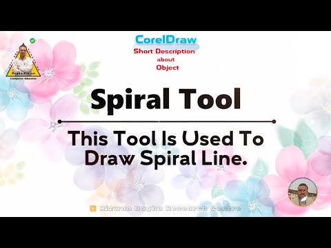 Spiral Tool, Spiral Tool in CorelDraw, Spiral Tool used in English ...