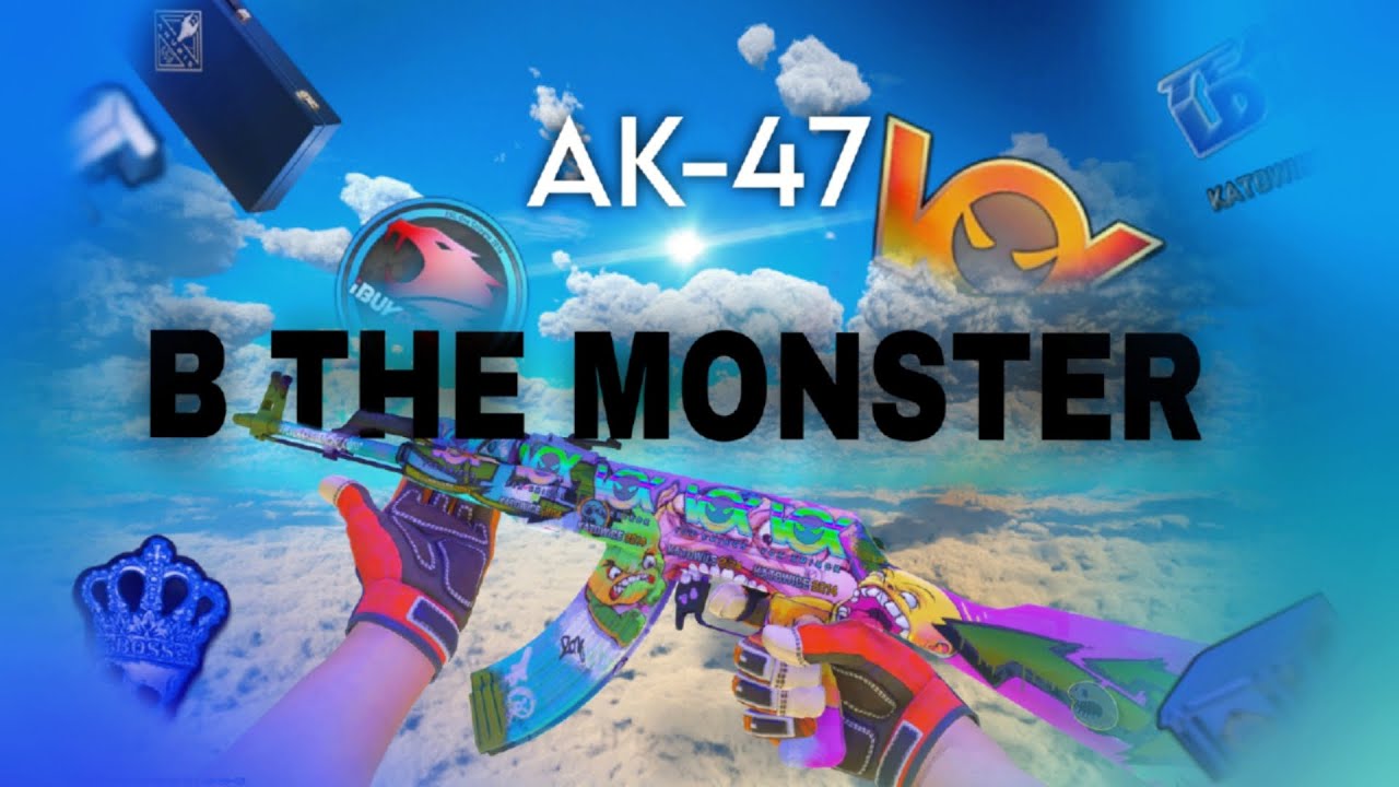 AK-47 B the Monster Sticker Combinations - YouTube