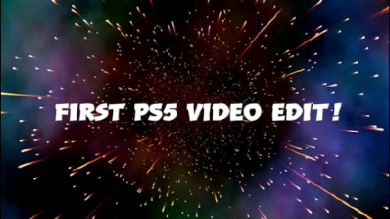 First time editing using PS5! - YouTube
