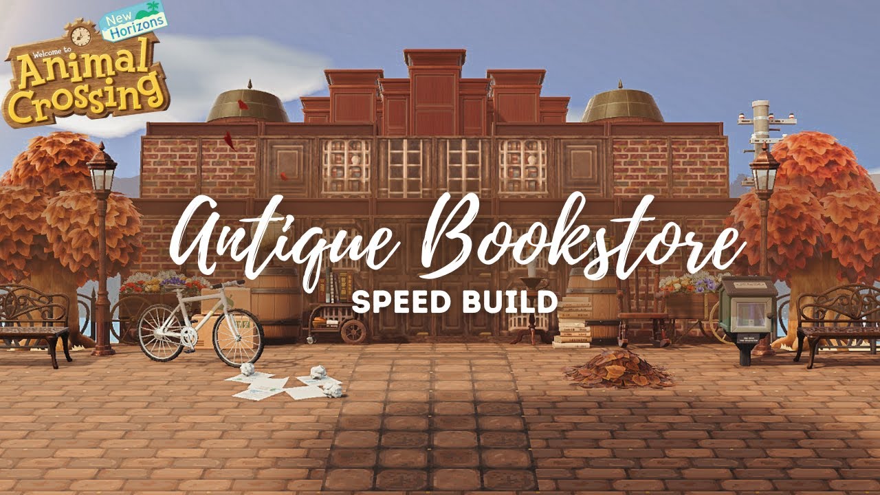 Antique Bookstore Speed Build | Animal Crossing New Horizons - YouTube