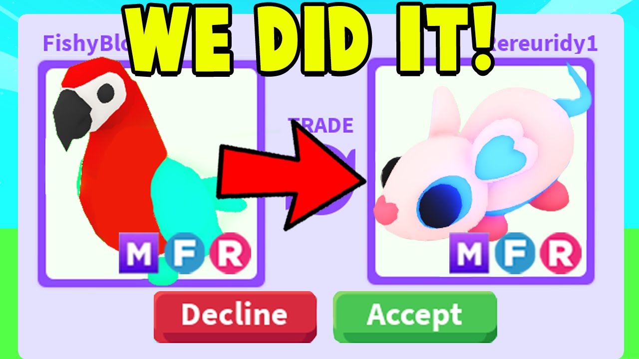 Trading for MEGA SWEETHEART RAT in Adopt Me! - YouTube