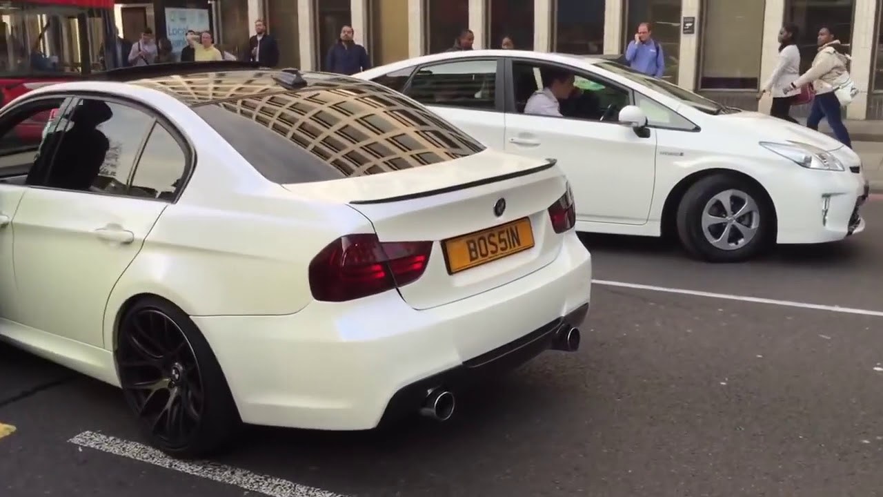 Aggressive BMW driver in London and fight !! - YouTube