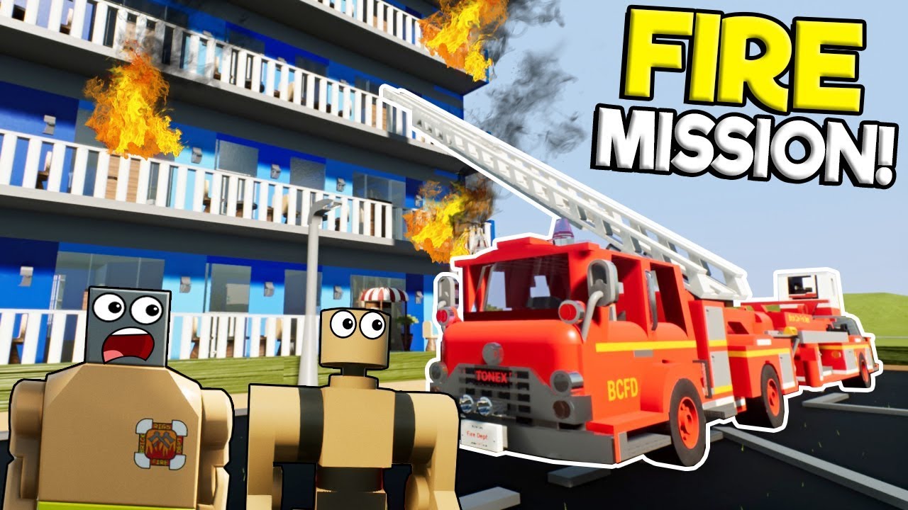 LEGO FIRE FIGHTER RESCUE MISSION & ROLEPLAY! - Brick Rigs Gameplay ...
