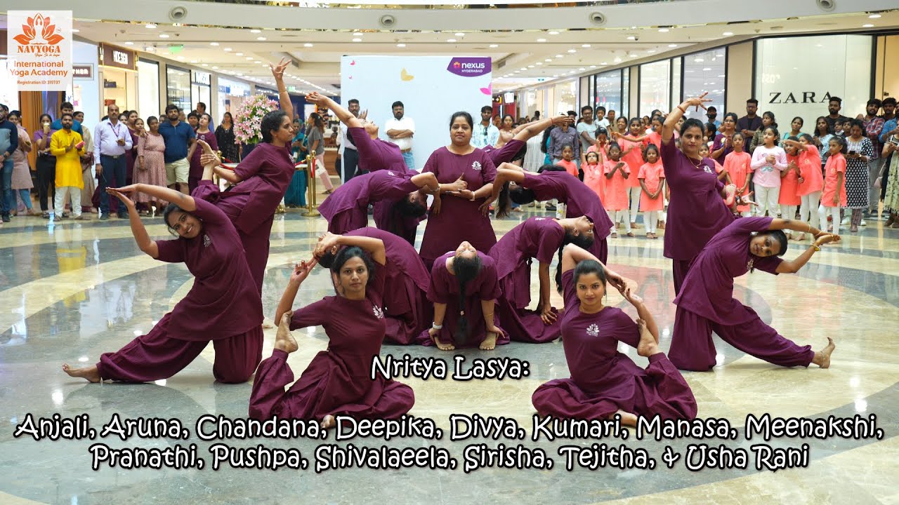 Nritya Lasya Performance | Nritya Yoga Mahotsav-Yoga Flashmob| Women's ...