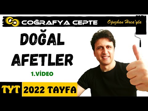 DOĞAL AFETLER 1 - ÇEVRE VE TOPLUM ( TYT COĞRAFYA )
