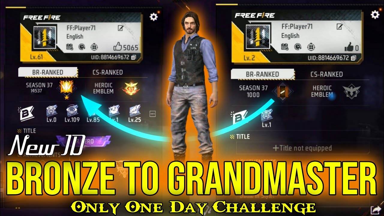 LEVEL 1 I'D GRANDMASTER CHALLENGE Rank Sushing#getstartedff Solo - YouTube