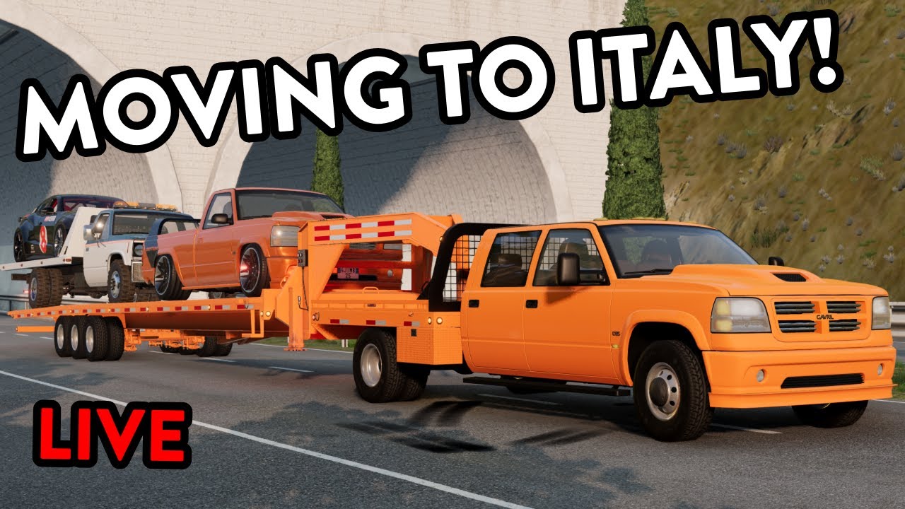 Taking Our Career Save To Italy! BeamNG RLS Career Overhaul Mod - Live ...