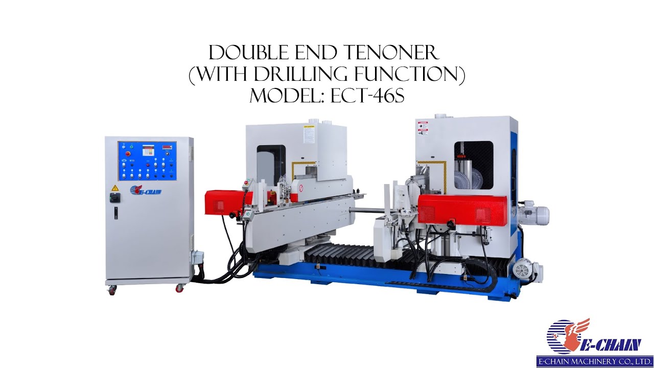 Double End Tenoner with Drilling Function (Model: ECT-46S) - YouTube