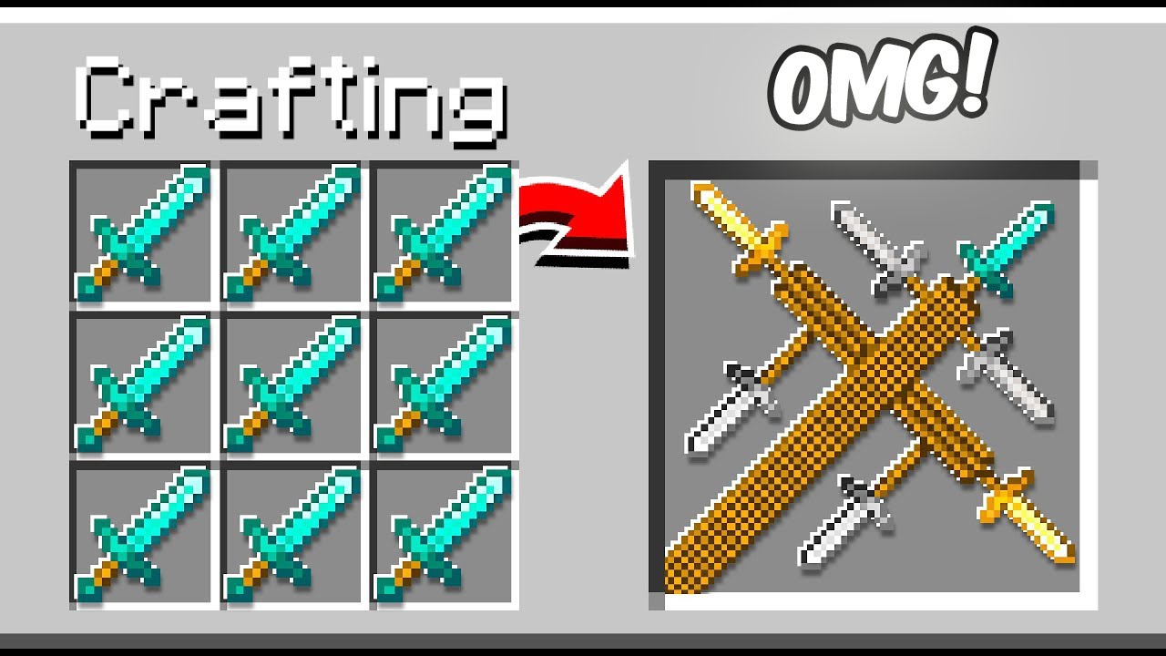 Crafting $1,000,000 GOD SWORD in Minecraft - YouTube