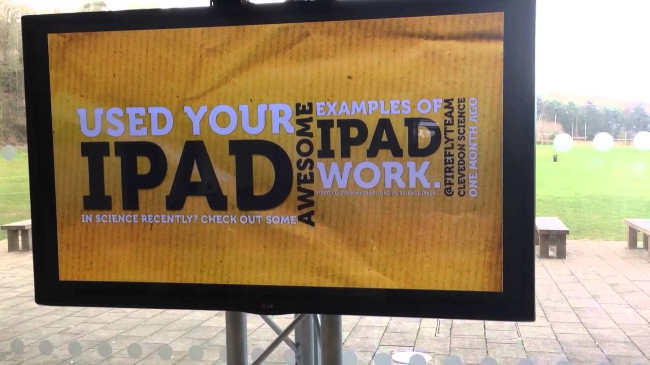 Using Spout App and Apple TV in Science Atrium - YouTube