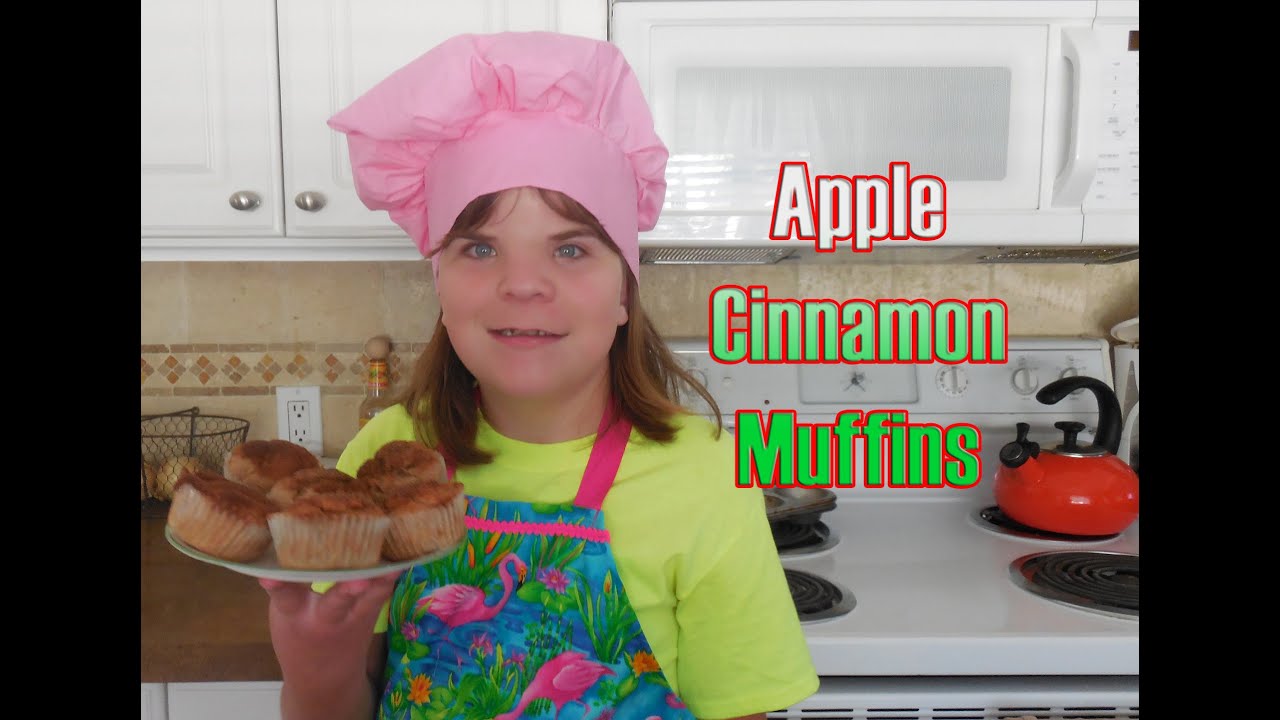 Kids Cooking with Chef Hannah - Apple Cinnamon Muffins - YouTube