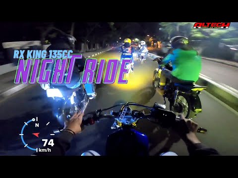 NIGHT RIDE RX KING | PADA GILA BAWA NYA BIKIN JANTUNGAN | NYOBAIN KNALPOT KOLONG SMR