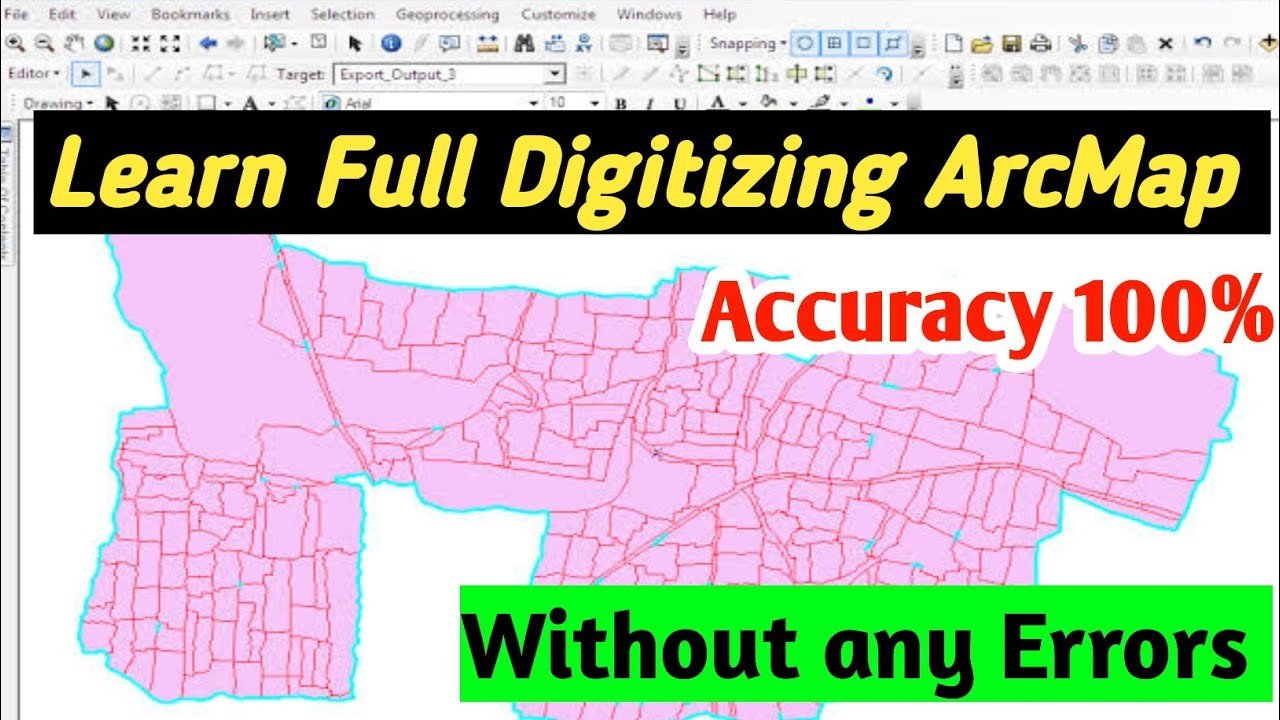 Full Digitizing सीखे 1 Video में | Digitizing in ArcMap | Digitization ...