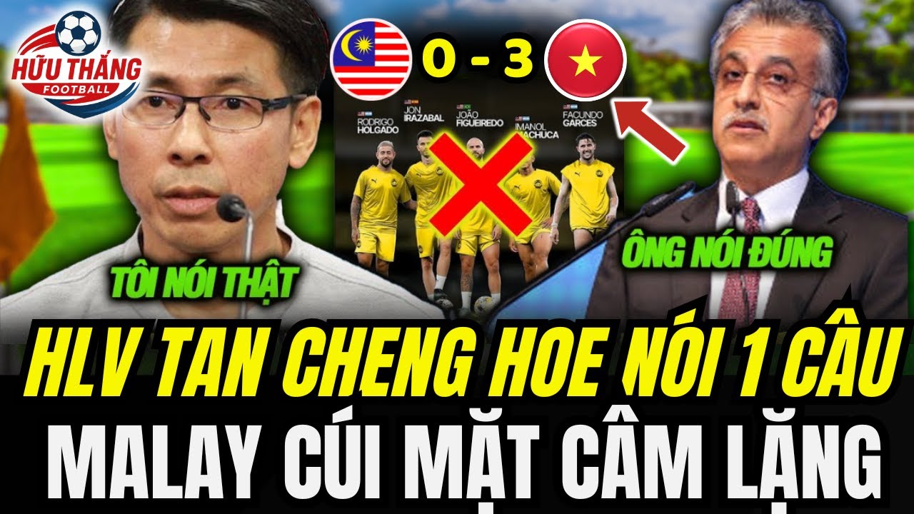 💥Nhìn Malaysia GIAN LẬN, HLV Tan Chang Hoe nói 1 câu, Triệu người ...