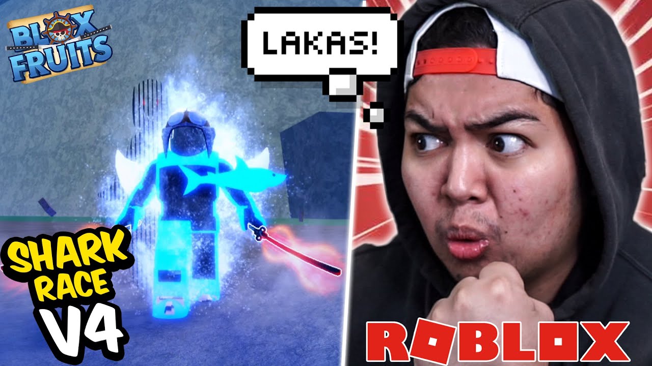 SOBRANG TIGAS! Shark Race V4 AWAKENING | BloxFruits (Roblox) ft ...
