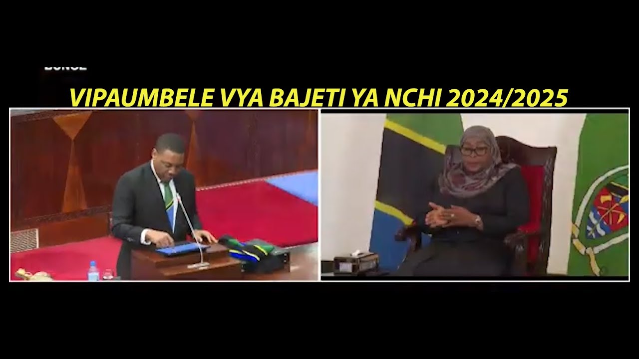 HOTUBA YA BAJETI YA TANZANIA MWAKA WA FEDHA 2024/2025 NA DR. MWIGULU ...