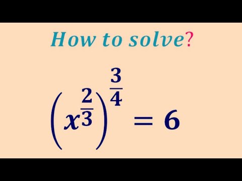 A beautiful math exponents problem - YouTube