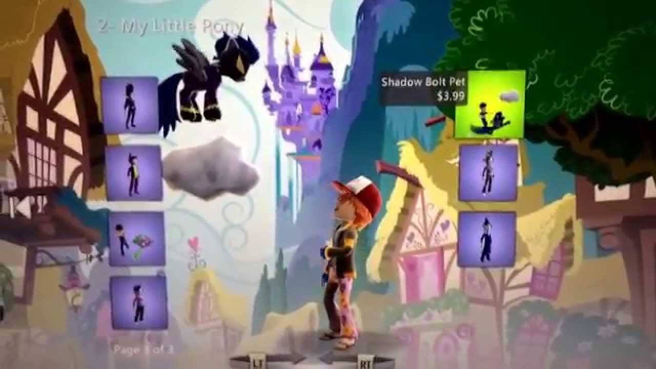 My Little Pony MLP Xbox Avatar Accessories Playthrough - YouTube