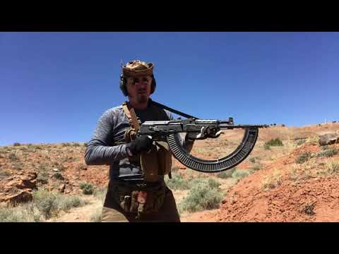100 rd AK mag build and dump - YouTube