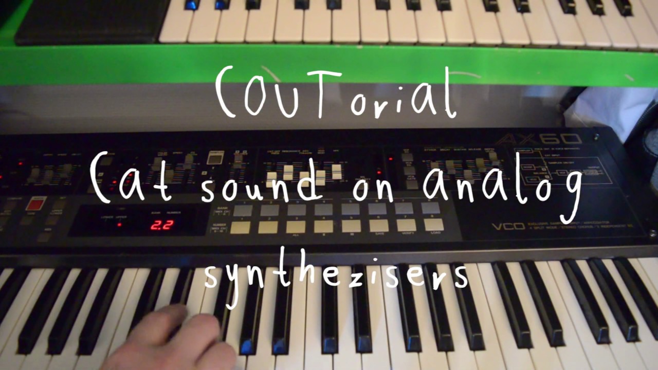 COUtorial! Cat sound on analog syntesizers! ^._.^ - YouTube