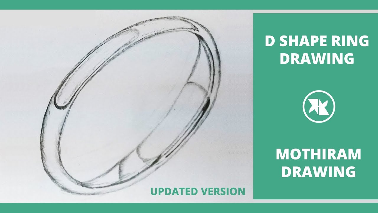 How to Draw a Ring Step by Step | Ring Drawing Tutorial - YouTube