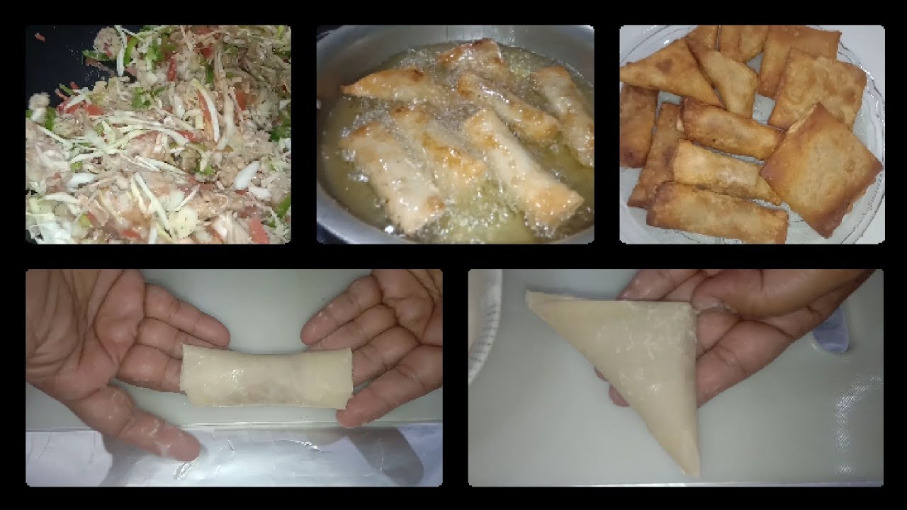 Samosa Recipe - How to Fold Samosa Perfectly - Chicken Roll Recipe ...