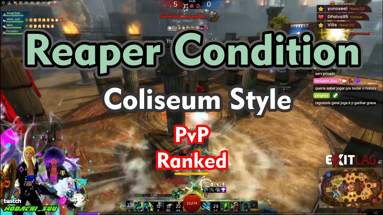 Necro Reaper Condition Coliseum Style PvP Ranked - Guild Wars 2 - YouTube